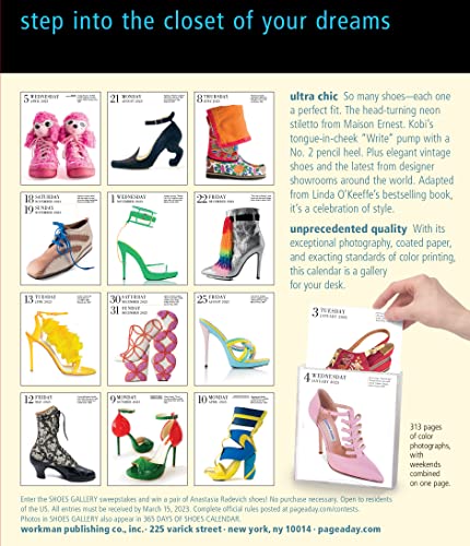 Shoes Page-A-Day Gallery Calendar 2023: Everyday a New Pair to Indulge the Shoe Lover's Obsession