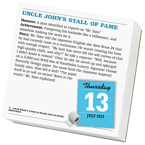 Uncle John’s Bathroom Reader Page-A-Day Calendar 2023: A Year of Humor, History, Facts & Fun