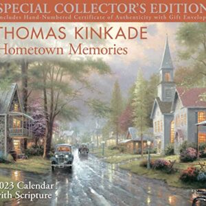 Thomas Kinkade Special Collector's Edition with Scripture 2023 Deluxe Wall Calen: Hometown Memories