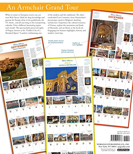 Rick Steves’ Europe Picture-A-Day Wall Calendar 2023: 12 Months to Rediscover Europe in 2023