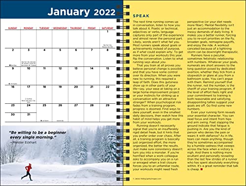 The Complete Runner's Day-by-Day Log 2022 Planner Calendar