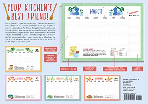 The Kitchen Companion Page-A-Week Calendar 2023: Magnetic - Perfect for the Fridge, Wall, or Desk