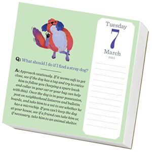 Dog Trivia Page-A-Day Calendar 2023: Dog Quotes, Dog Jokes, True or False, Owner's Tips, Famous Dogs, Know Your Breeds, and More!