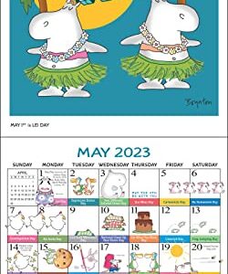 Sandra Boynton's Every Day's a Fabulous Holiday 2023 Wall Calendar