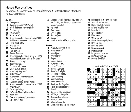 The Puzzle Society Crossword 2023 Day-to-Day Calendar: Puzzle Your Way Through Each Day