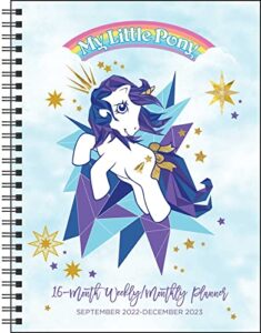 my little pony retro 16-month 2022-2023 monthly/weekly planner calendar