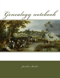 genealogy notebook: 127 ancestor data sheets, name index, genealogical table for 7 generations, research log, to-do list, and plenty of room for notes.