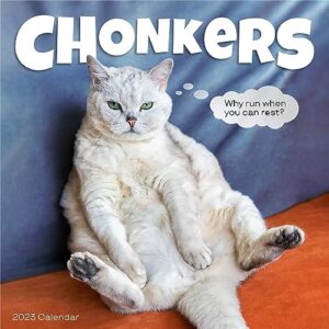 chonkers wall calendar 2023: irresistible photos of snozzy, chonky floofers paired with relaxation-themed quotes