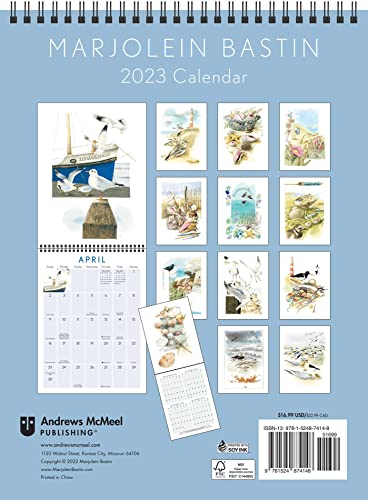 Marjolein Bastin 2023 Wall Calendar: Sea and Shore