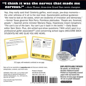 365 Stupidest Things Ever Said Page-A-Day Calendar 2023: A Daily Dose of Ignorance, Political Doublespeak, Jaw-Dropping Stupidity, and More