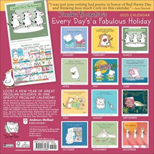 Sandra Boynton's Every Day's a Fabulous Holiday 2023 Wall Calendar