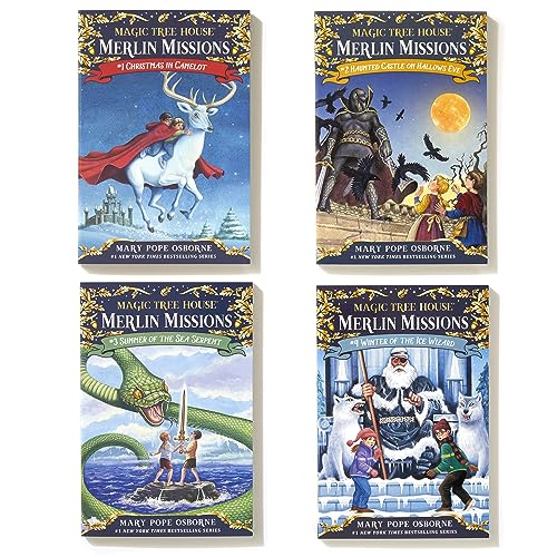 Magic Tree House Merlin Missions Books 1-4 Boxed Set