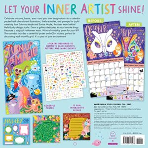 Magical Activity Wall Calendar 2023: Doodles! Mazes! Jokes! 300+ Stickers and a Poster!