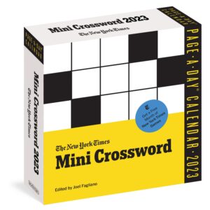 the new york times mini crossword page-a-day calendar for 2023: for crossword beginners and puzzle pros