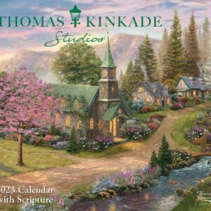 Thomas Kinkade Studios 2023 Deluxe Wall Calendar with Scripture