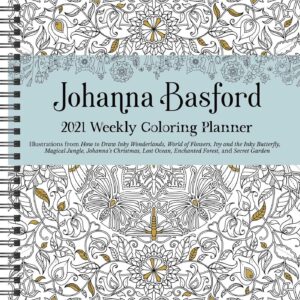 Johanna Basford 2021 Weekly Coloring Planner Calendar