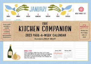 the kitchen companion page-a-week calendar 2023: magnetic - perfect for the fridge, wall, or desk