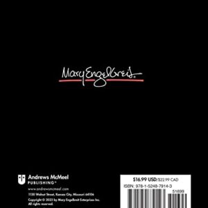 Mary EngelDark 12-Month 2024 Monthly/Weekly Planner Calendar