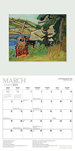 The Group of Seven AGO | 2023 12 x 24 Inch Monthly Square Wall Calendar | English/French Bilingual | Wyman Publishing | Painting Art Gallery Images