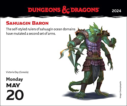 Dungeons & Dragons 2024 Day-to-Day Calendar: Creatures, Beasts, and Monsters