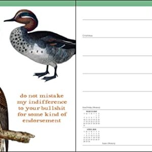 Effin' Birds 12-Month 2024 Monthly/Weekly Planner Calendar