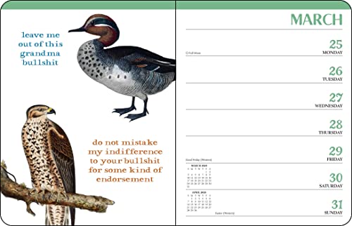 Effin' Birds 12-Month 2024 Monthly/Weekly Planner Calendar