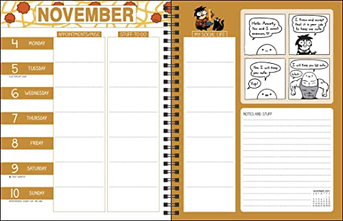 Sarah's Scribbles 16-Month 2023-2024 Weekly/Monthly Planner Calendar: Get It Together!