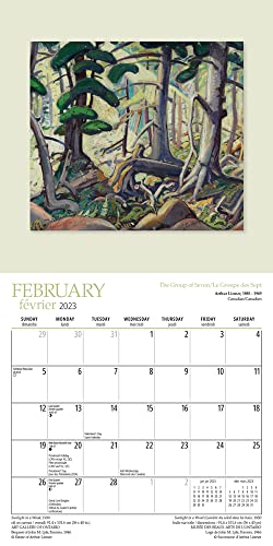 The Group of Seven AGO | 2023 12 x 24 Inch Monthly Square Wall Calendar | English/French Bilingual | Wyman Publishing | Painting Art Gallery Images