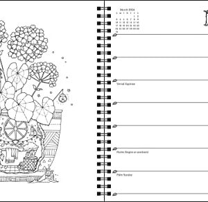 Johanna Basford 12-Month 2024 Coloring Weekly Planner Calendar: A Special Collection of Whimsical Illustrations