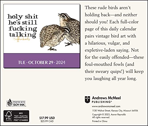 Effin' Birds 2024 Day-to-Day Calendar