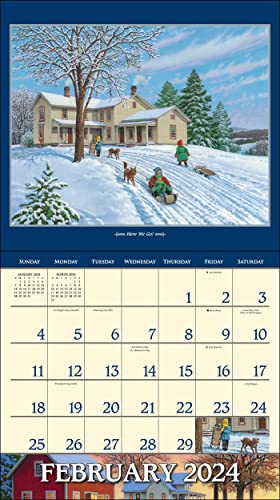 John Sloane's Country Seasons 2024 Deluxe Wall Calendar