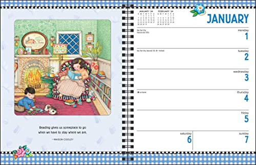 Mary Engelbreit's 12-Month 2024 Monthly/Weekly Planner Calendar: Always Seek Knowledge