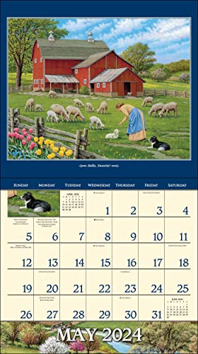 John Sloane's Country Seasons 2024 Deluxe Wall Calendar