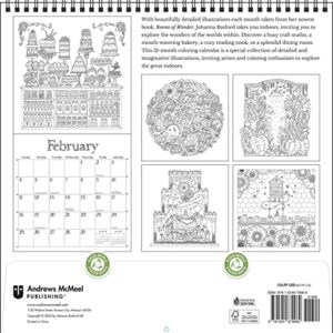 Johanna Basford 2024 Coloring Wall Calendar: Rooms of Wonder