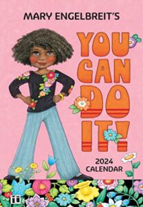 mary engelbreit's 12-month 2024 monthly pocket planner calendar: you can do it