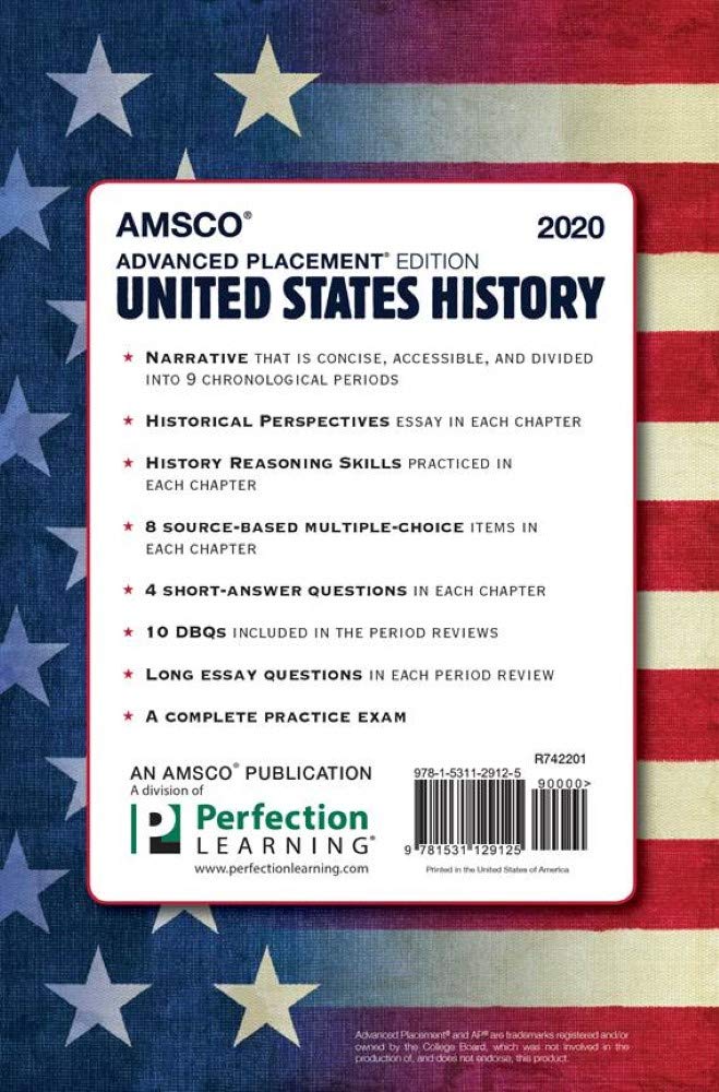 AMSCO Advanced Placement United States History, 2020 Edition