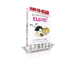 on the go with eloise! (boxed set): eloise throws a party!; eloise skates!; eloise visits the zoo; eloise and the dinosaurs; eloise's pirate adventure; eloise at the ball game