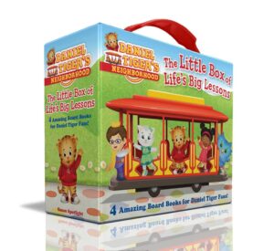 the little box of life's big lessons (boxed set): daniel learns to share; friends help each other; thank you day; daniel plays at school (daniel tiger's neighborhood)