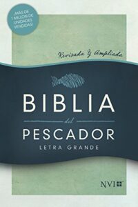 nueva versión internacional biblia del pescador, letra grande, verde tapa dura | nvi fisher of men bible, large print, green, hardcover (spanish edition)