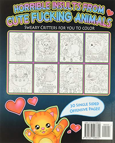 Fucking Adorable - Cute Critters with foul Mouths: Sweary Adult Coloring Book