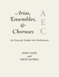 arias, ensembles, & choruses: an excerpt finder for orchestras (music finders)