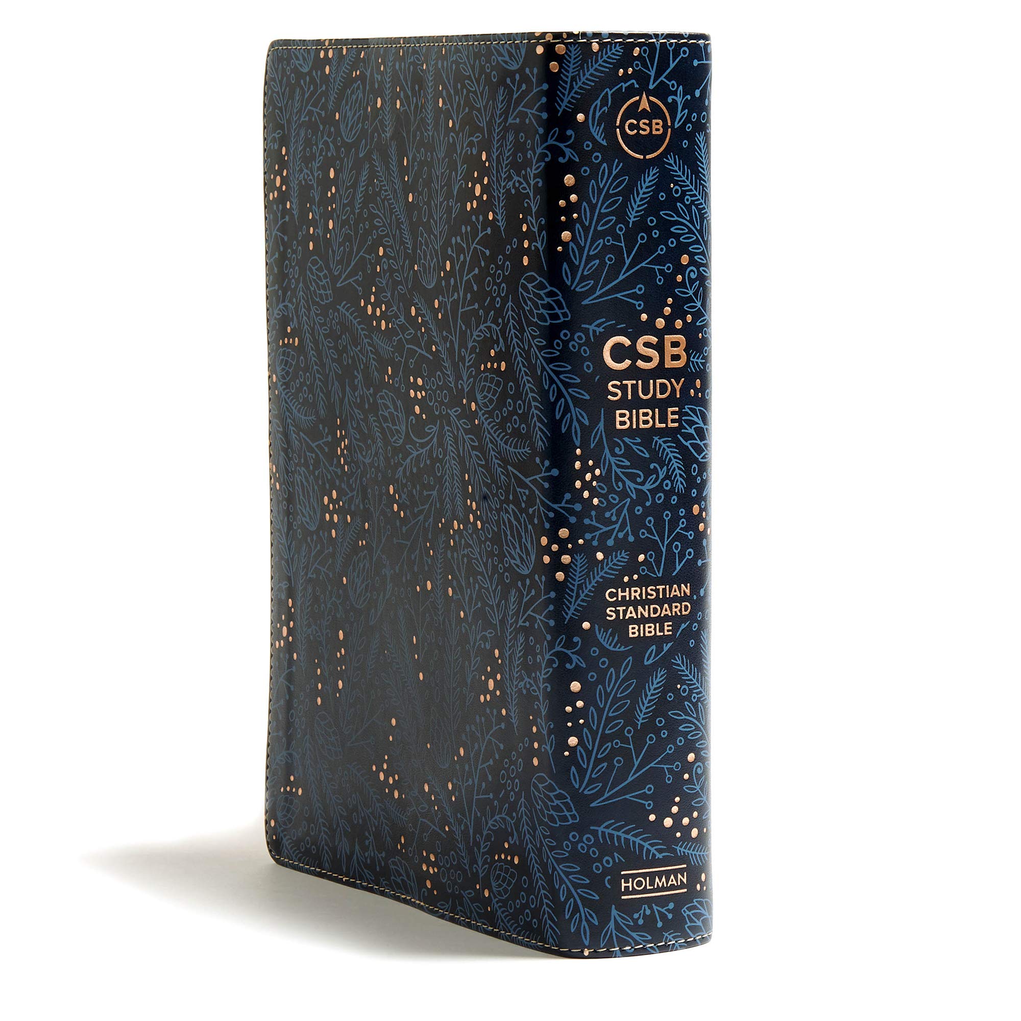 CSB Study Bible, Navy LeatherTouch, Red Letter, Study Notes and Commentary, Illustrations, Articles, Word Studies, Outlines, Timelines, Easy-to-Read Bible Serif Type