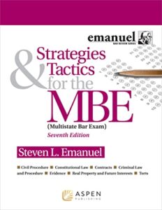 strategies & tactics for the mbe (bar review)