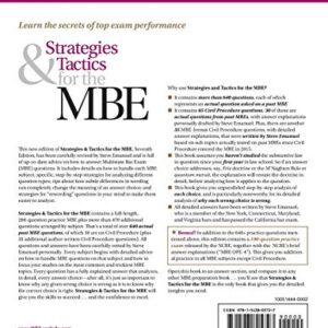 Strategies & Tactics for the MBE (Bar Review)