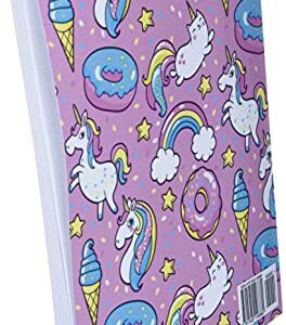 Sketchbook: Cute Unicorn Kawaii Sketchbook for Girls with 100+ Pages of 8.5"x11" Blank Paper for Drawing, Doodling or Learning to Draw (Sketch Books for Kids)