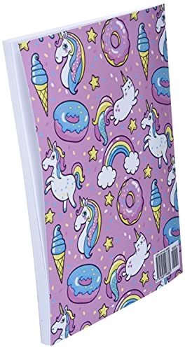 Sketchbook: Cute Unicorn Kawaii Sketchbook for Girls with 100+ Pages of 8.5"x11" Blank Paper for Drawing, Doodling or Learning to Draw (Sketch Books for Kids)