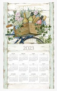 wine country 2023 calendar towel