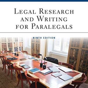 Legal Research and Writing for Paralegals