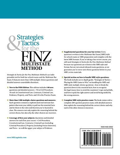 Strategies and Tactics for the FINZ Multistate Method (Emanuel Bar Review)