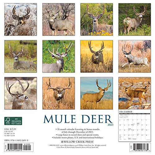 Mule Deer 2023 Wall Calendar